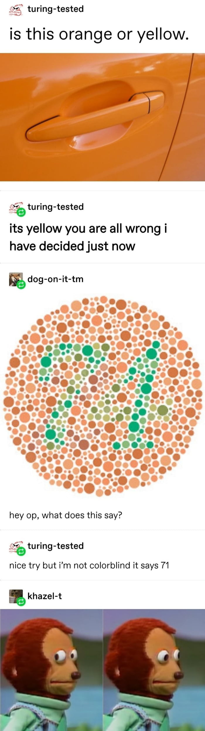I think it's brown - 9GAG