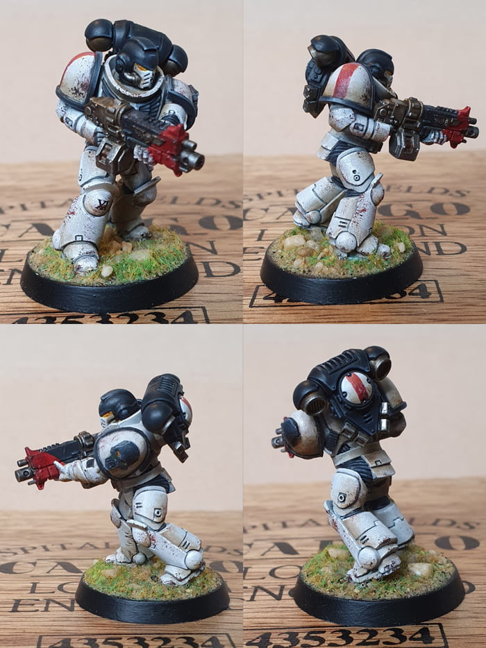 New Space Marine Chapter scheme test. What do you think? - 9GAG