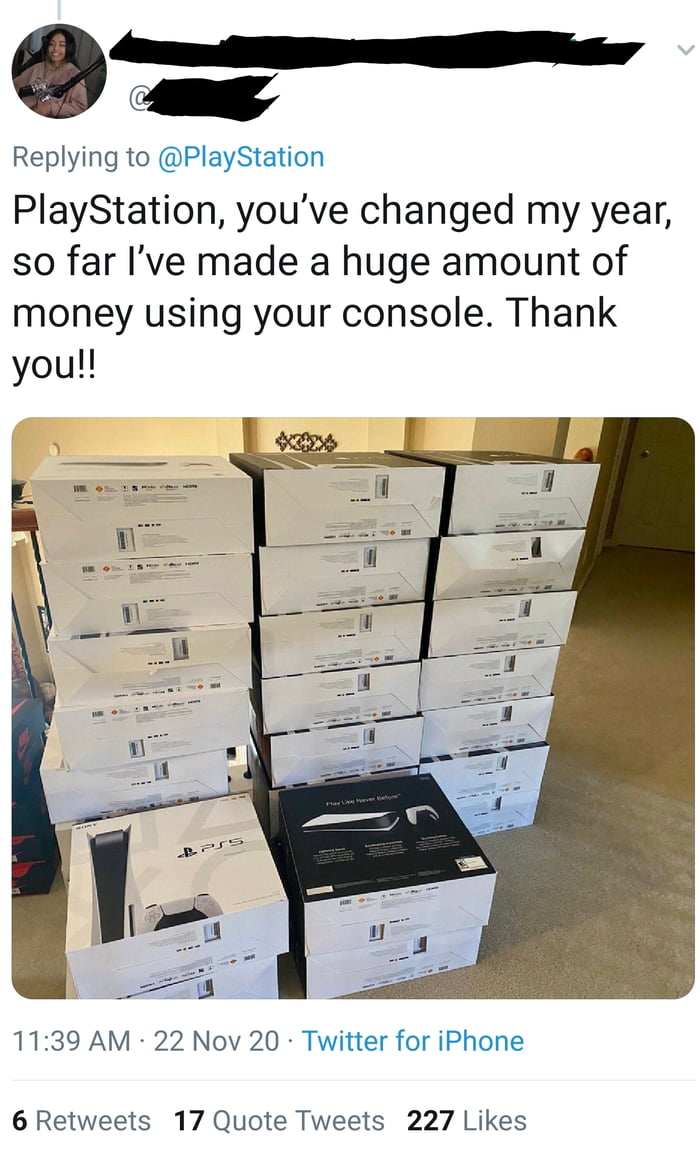 This POS scalping PS5s - 9GAG