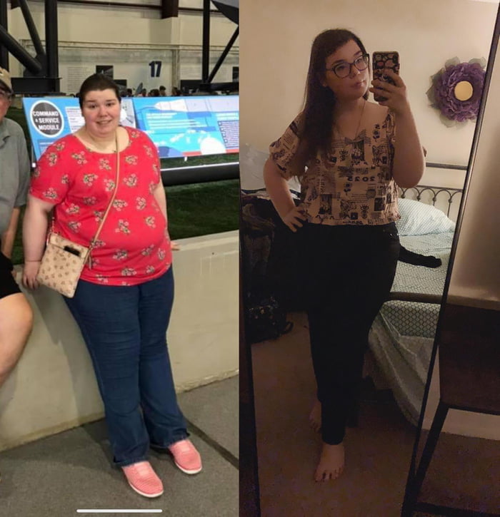 14 months and 115 pounds later, she's happy now and it makes me smile ...