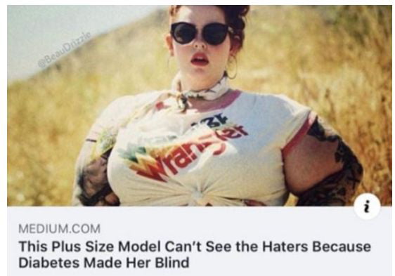 Plus sized models are BS. - 9GAG