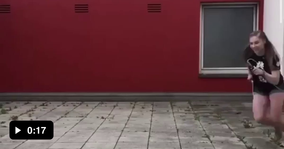 This girl dancing and skipping - 9GAG