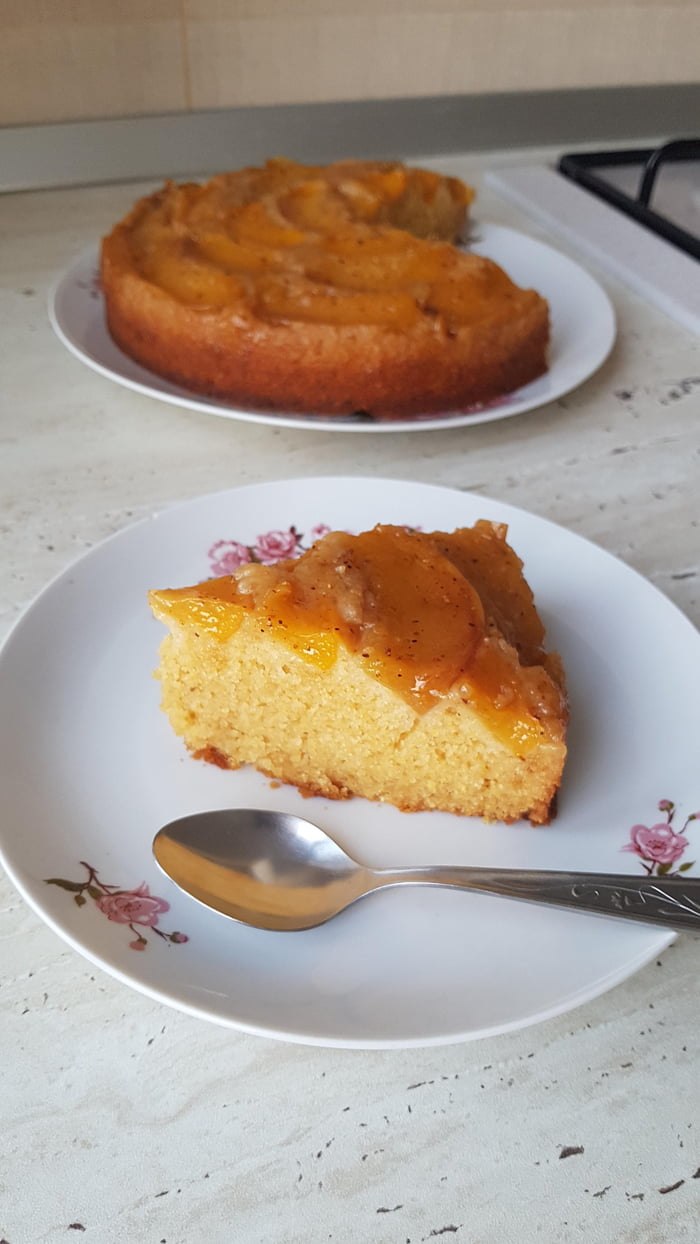Homemade spicy honey peach cornbread - 9GAG