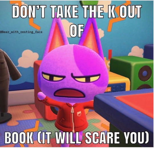 K out of book - 9GAG