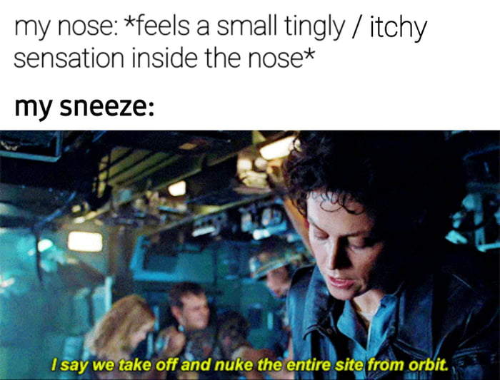 F**k allergic rhinitis - 9GAG