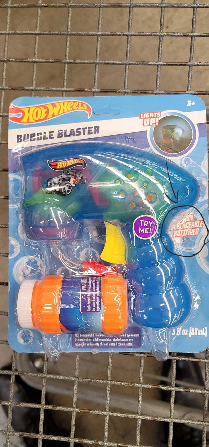 By having non-replaceable batteries in a kids toy.. - 9GAG