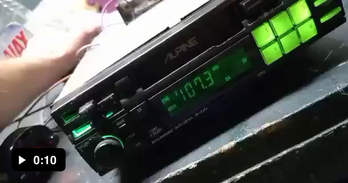 Sourced a head unit for 30 bucks and repaired it myself. 1985 alpine ...