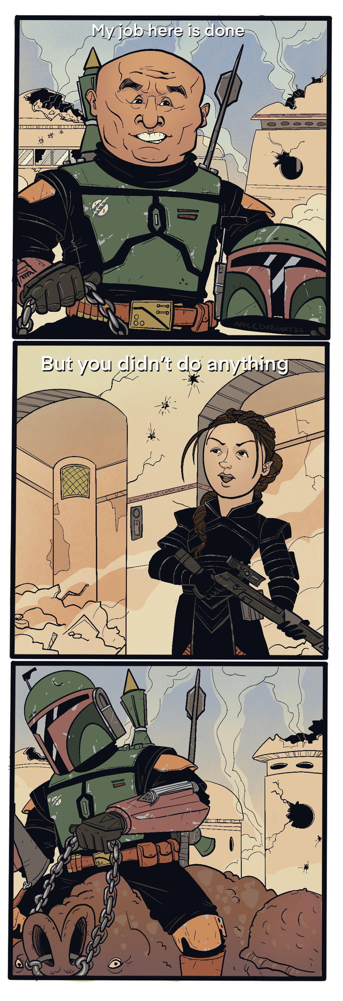 A little Boba Fett meme Remix for Star Wars day. - 9GAG