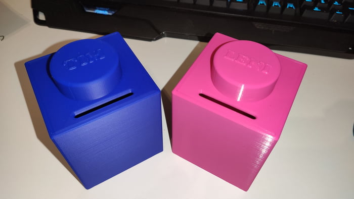 Custom 3D-printed savings boxes (Contact me for 3D-files...) - 9GAG
