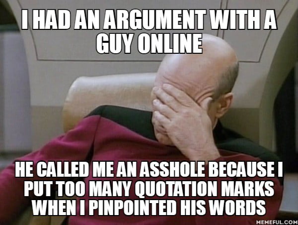 Context: I thought his assertion was wrong, and I quoted it with ...