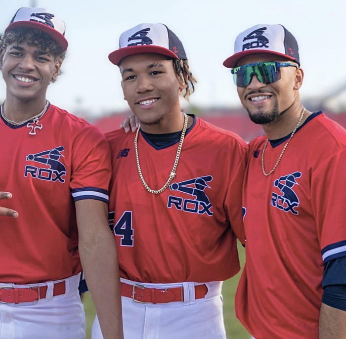 Manny Ramirez Jr, D’Angelo Ortiz and Jaden Sheffield. - 9GAG