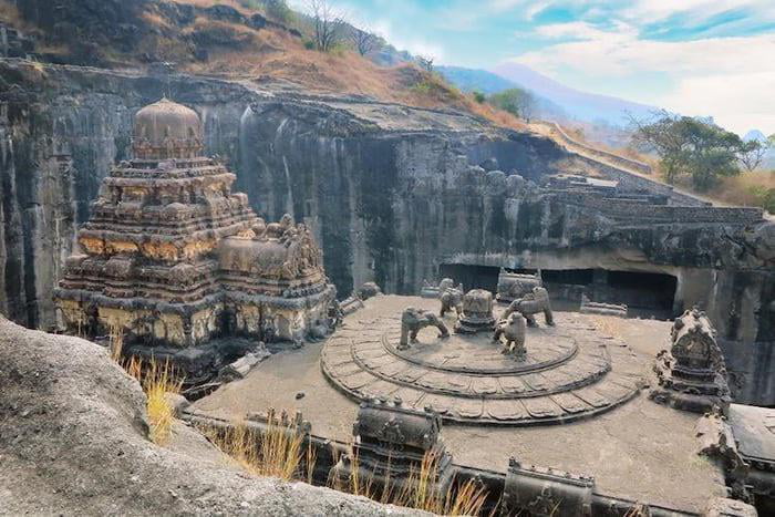 Kailisa temple in India. It is carved from one rock. Historians and ...