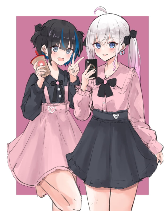 Elaina x Saya Gothic Twinning - 9GAG