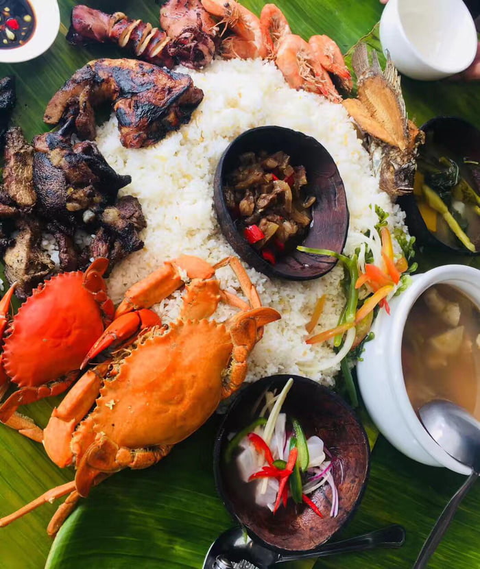 BBQ Indonesian Banana Rice Plate - 9GAG