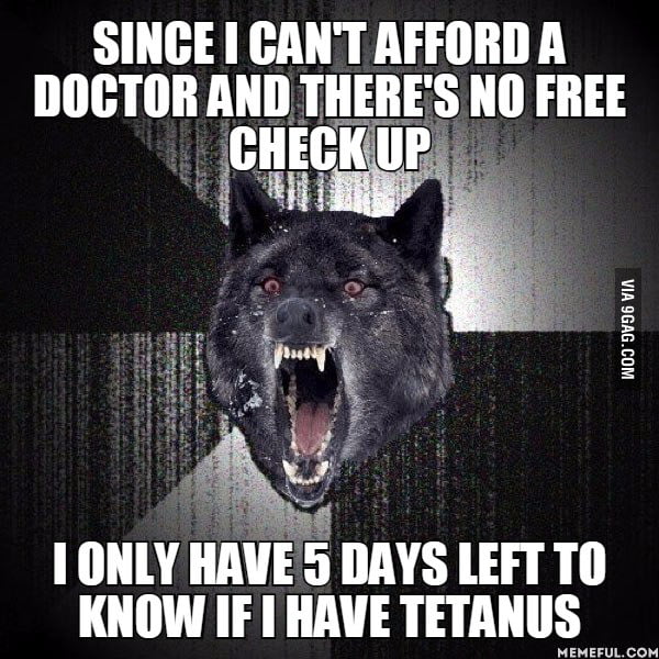 I stepped on a rusty thumbtack - 9GAG