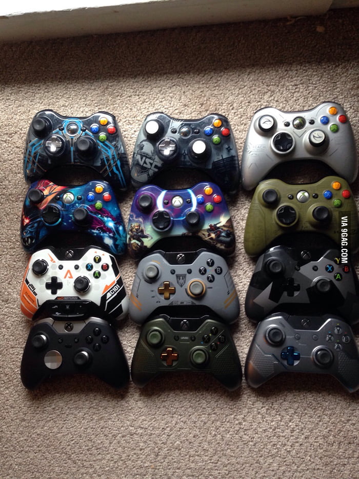 Collection of limited XBOX controllers - 9GAG