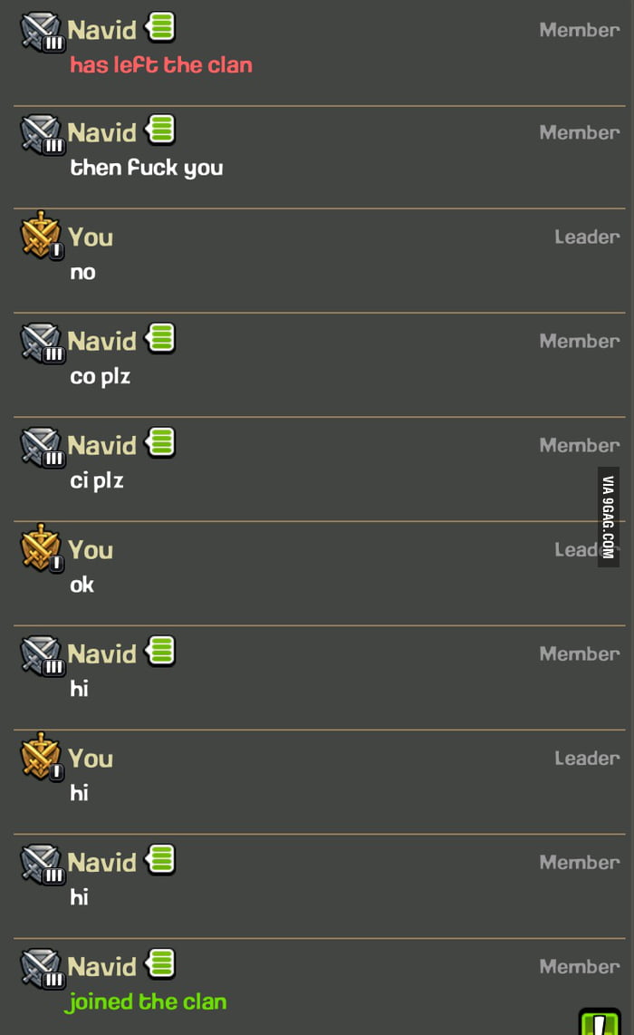 Just a normal clan chat (Clash Of Clans) - 9GAG