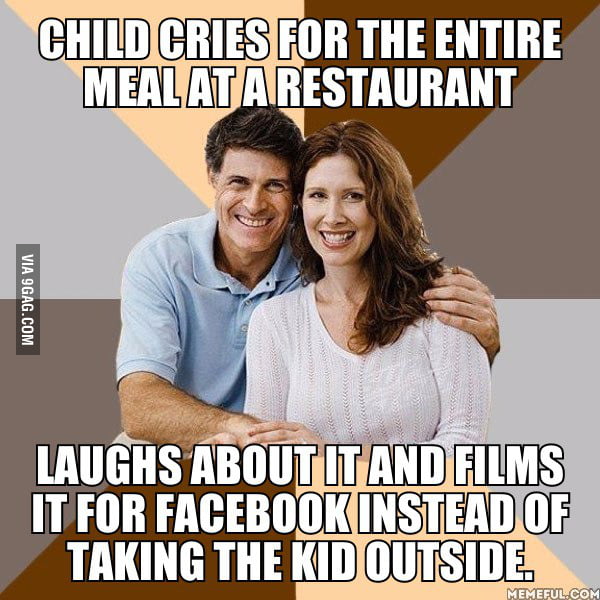 If your kid is crying at a restaurant, don't assume that nobody besides ...