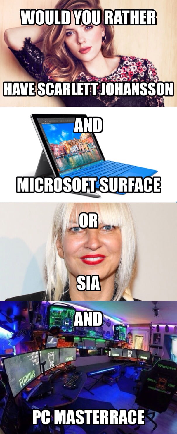 Pc masterrace or Scarlett - 9GAG