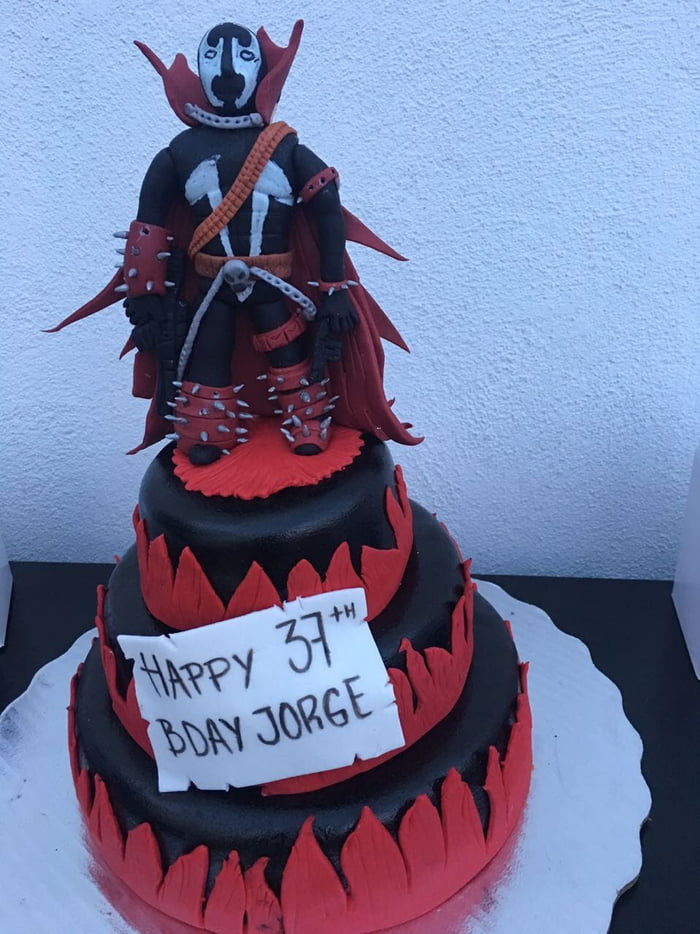 Spawn Cake for my birthday - 9GAG