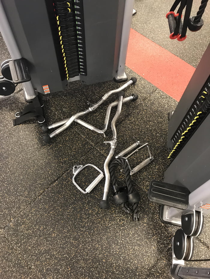 When people in the gym don’t put equipment back - 9GAG