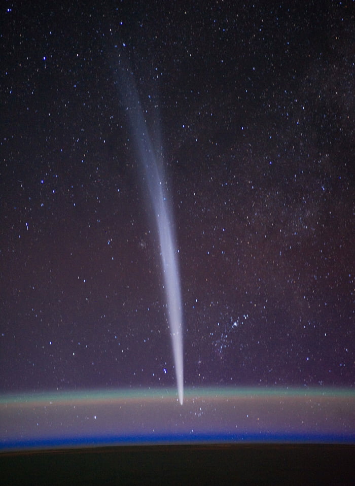 Comet Lovejoy from International Space Station December 22, 2011 - 9GAG