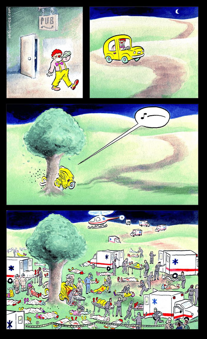 Clown Car Accident (Perry Bible Fellowship) - 9GAG