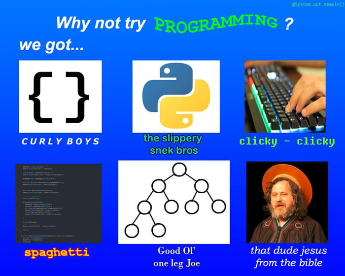 Why not try programming? - 9GAG