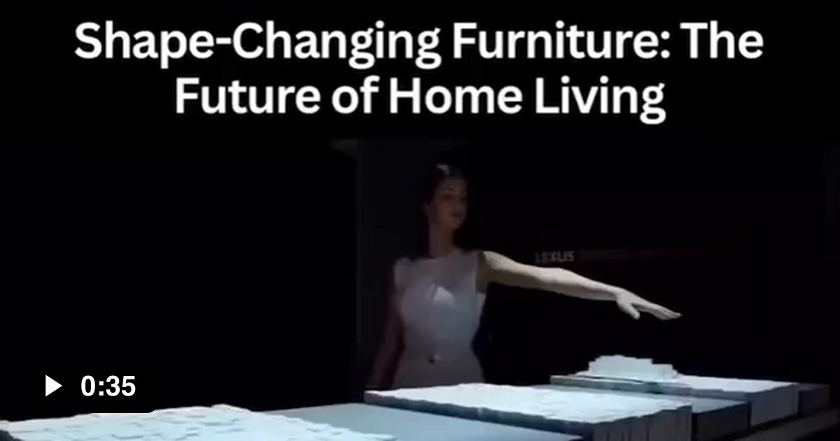 Shape changing furniture - 9GAG