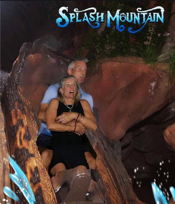 Pure terror and pure joy, a perfect splash mountain combo - 9GAG