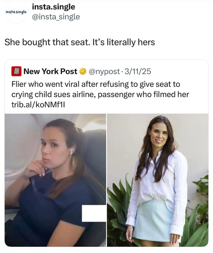 Stand your ground for the seat you paid for. - 9GAG