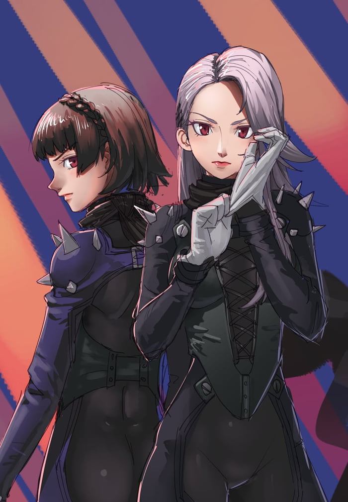Posting Persona pics daily. Day 2484: P5 Makoto and Sae - 9GAG