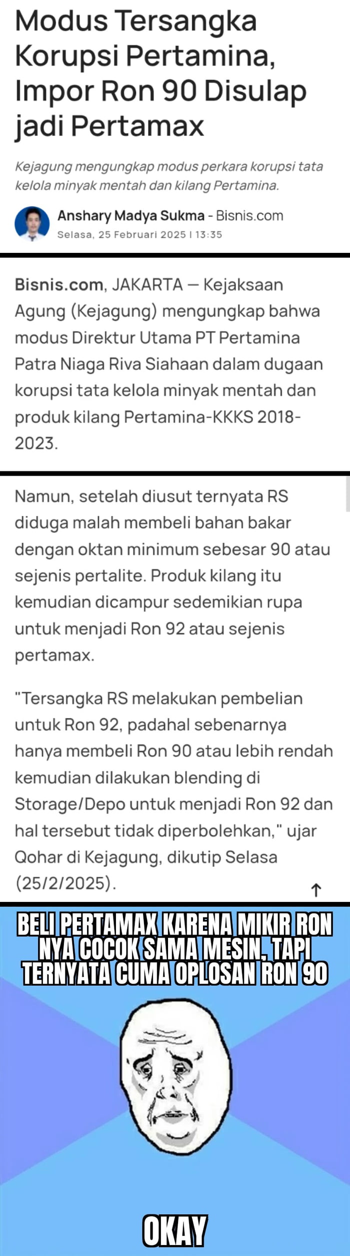 Harus kena UU Perlindungan Konsumen tuh Pertamina - 9GAG