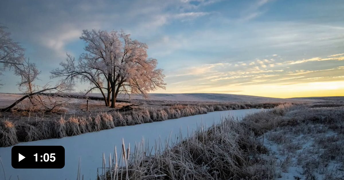 Year-long timelapse of Thirty Mile Creek in North Dakota (1:05). Credit ...