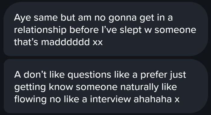 How do yall have conversations without any questions at all in said ...