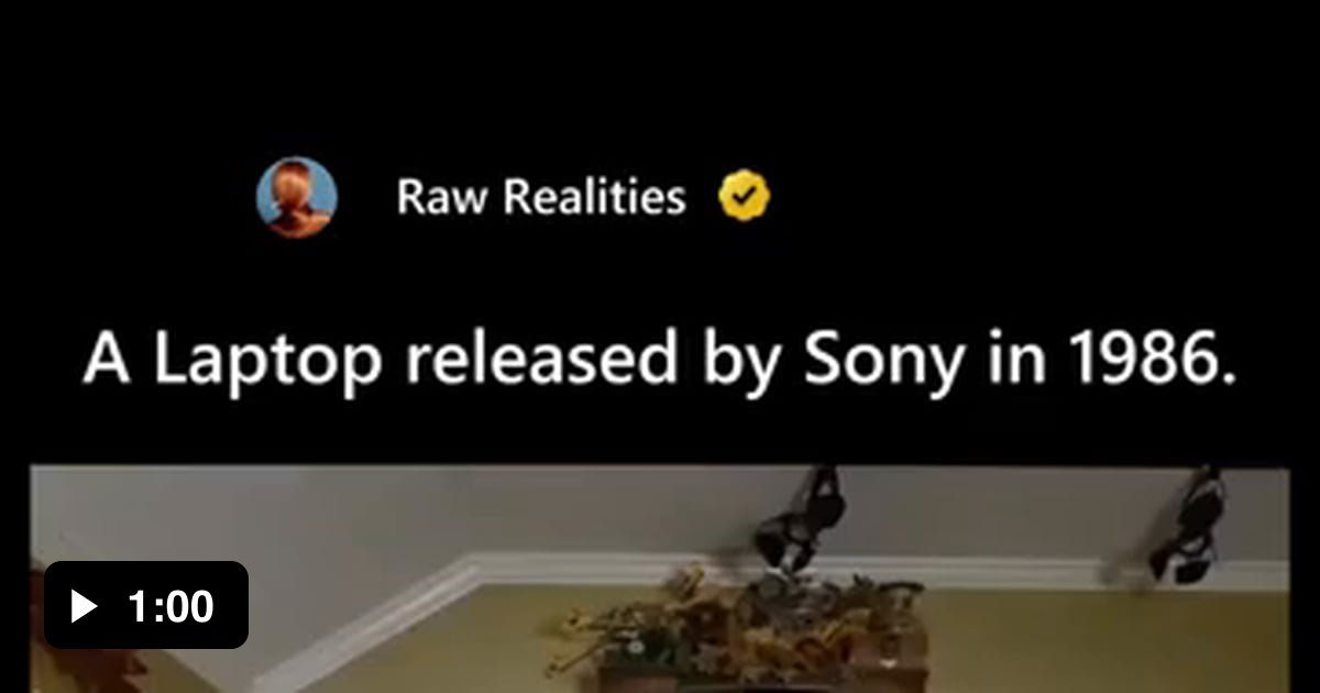 A Laptop released by Sony in 1986. - 9GAG