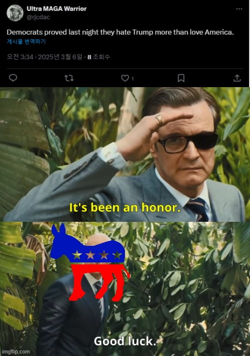 At least the US Democratic Party kept its honor. - 9GAG