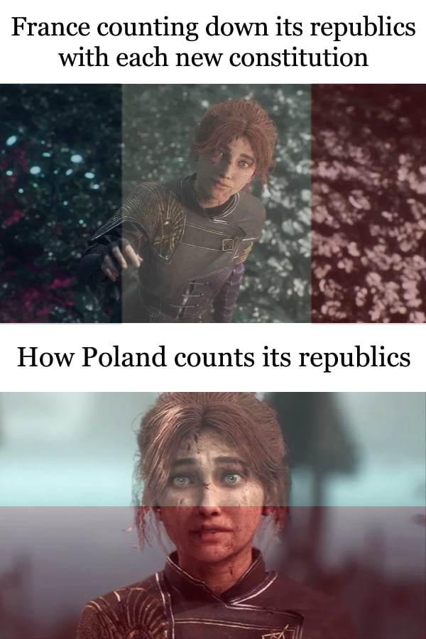France vs Poland counting republics be like - 9GAG