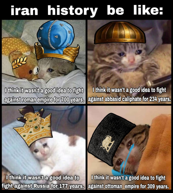 When your history is just one long series of epic struggles. - 9GAG