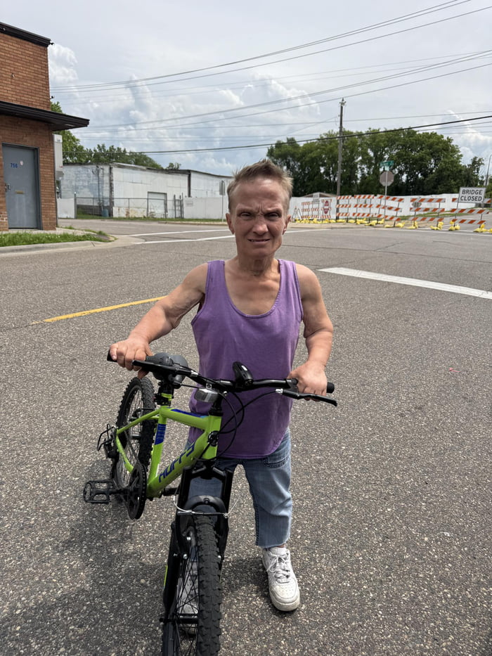 Susan just got me this new bike so now I will be able to get to work ...