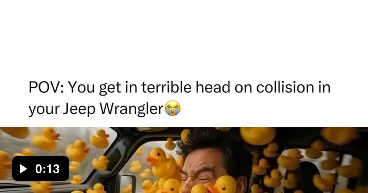 When rubber ducks are your real airbags 😅 - 9GAG