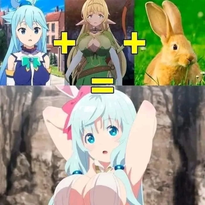 Brainless, busty and Bunny. Yep, the math checks out. - 9GAG
