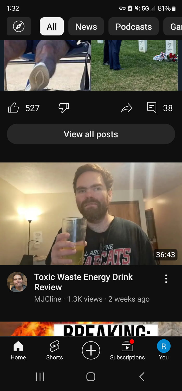 Who would thought this guy is drinking toxic waste - 9GAG