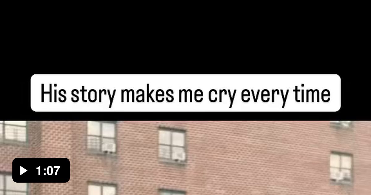 His story makes me cry every time. - 9GAG