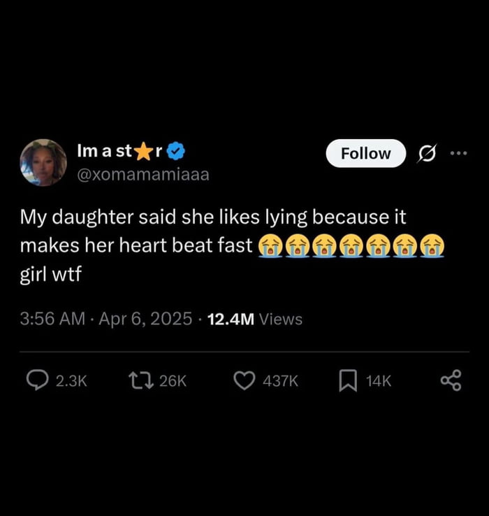 My daughter finds joy in deception for the thrill? Send help. - 9GAG