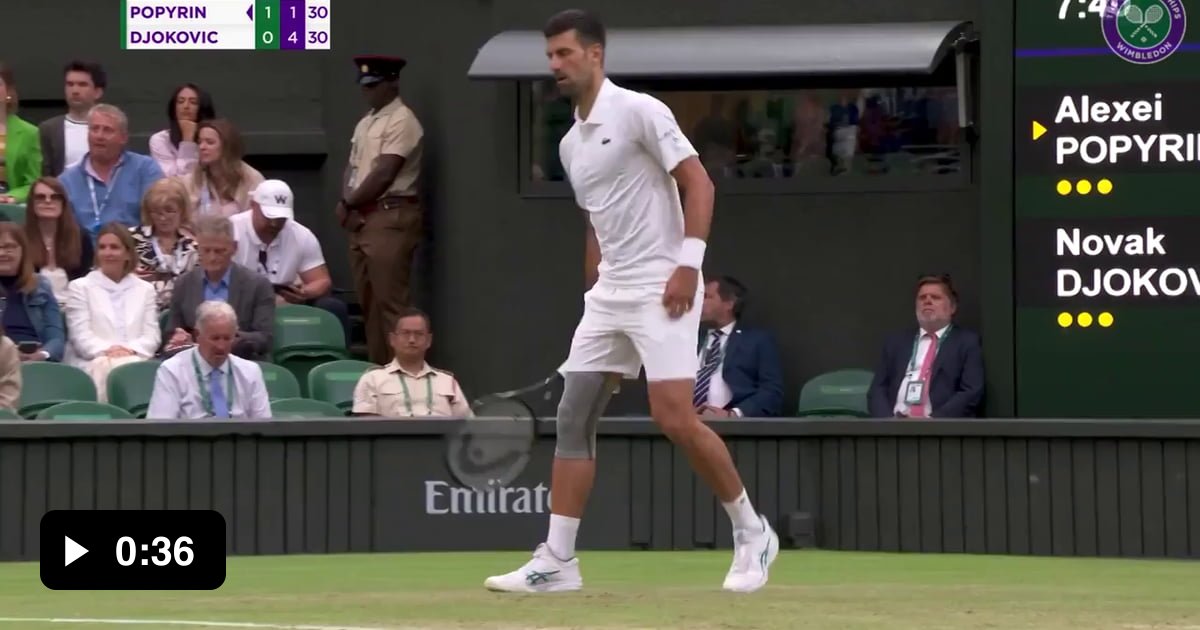 The crowd at Centre Court Wimbledon erupts in celebration as England advances to the semi-finals ...