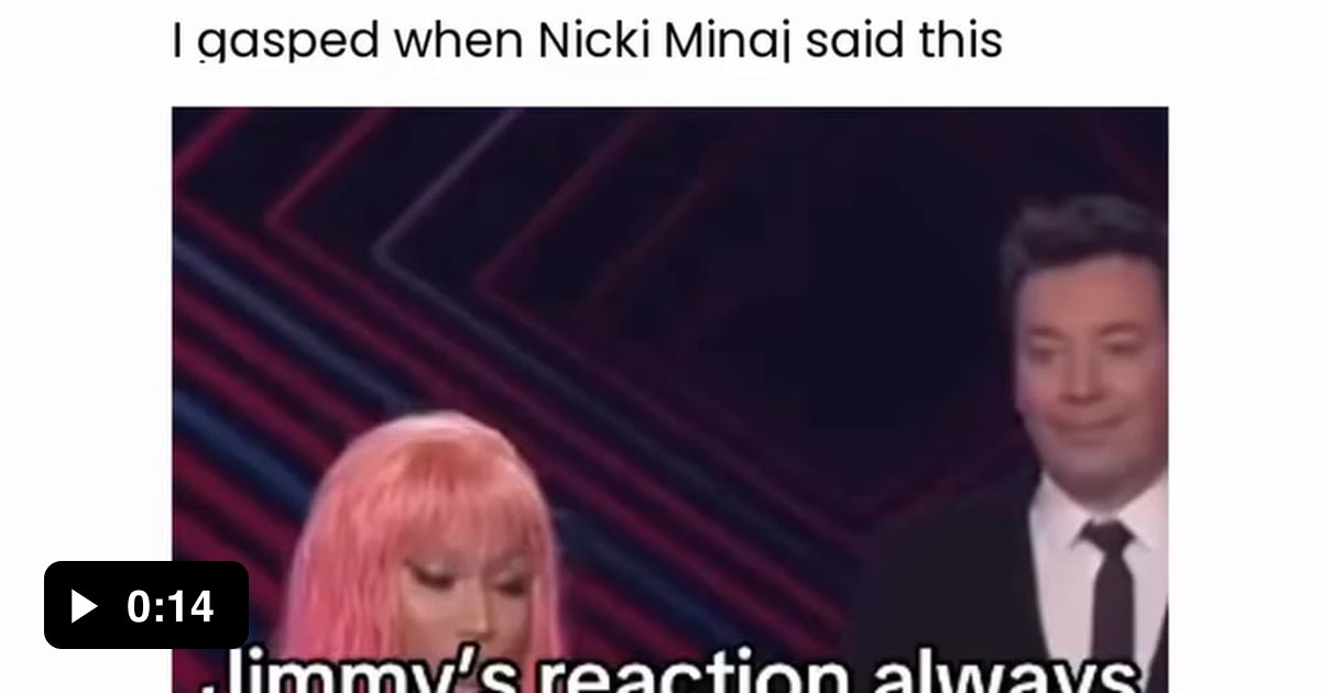 Nicki Minaj just spilled the tea and Jimmy Fallon's reaction is ...