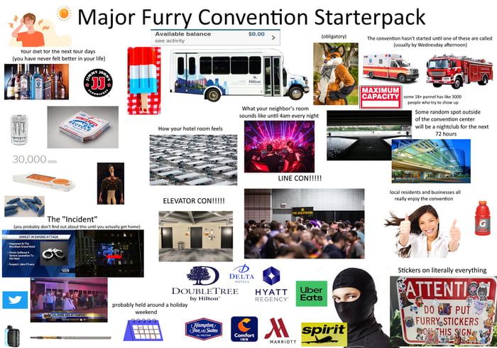 Major Furry Convention Starterpack - 9GAG
