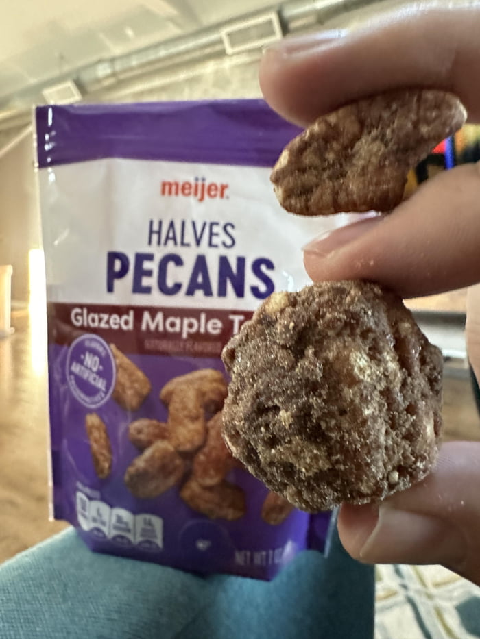 Of a pecan “half” - 9GAG
