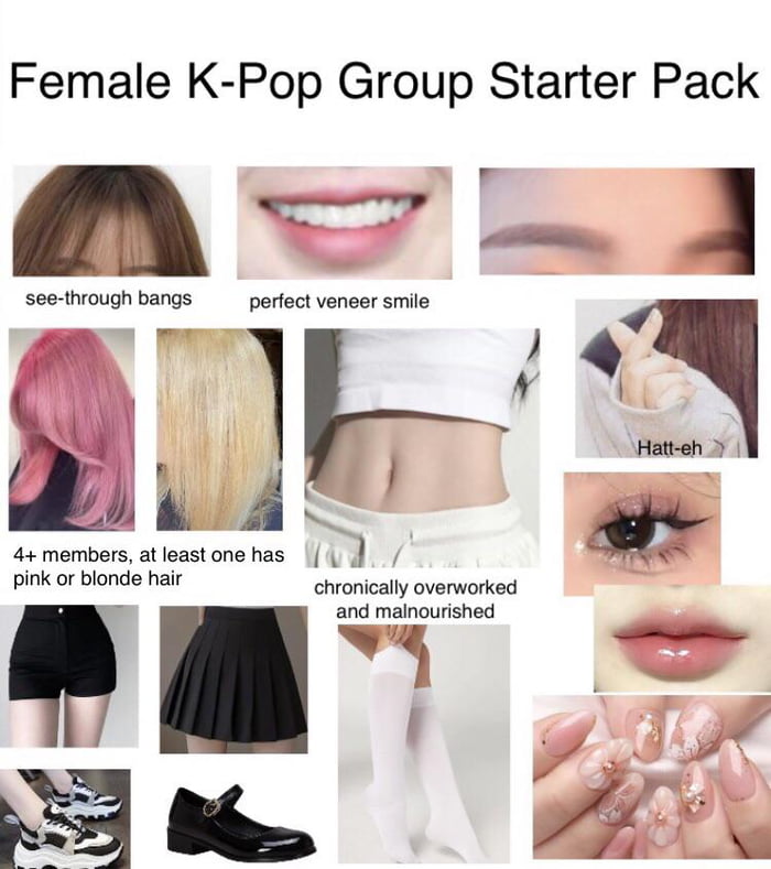 Female K-Pop Group Starter Pack - 9GAG